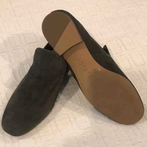 1. State | Shoes | State Suede Leather Flats Olive Green Loafer 7 ...